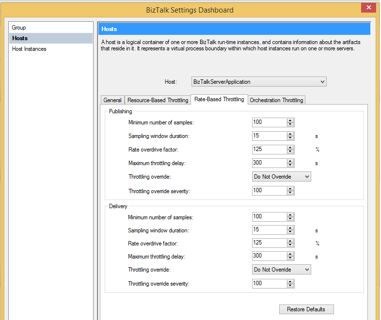 Biztalk Setting Dashboard Host Level Part 2 Hooking Stuff Together